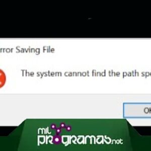 El Sistema No Puede Encontrar La Ruta Especificada. Windows