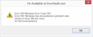 Código de Error 740 en Windows | Soluciones