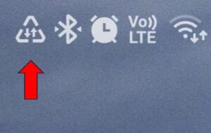 Triangle Icon with Arrows on Samsung | What Does It Mean