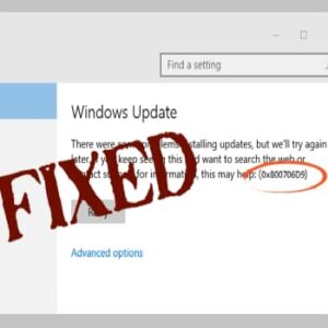 Solucionar El Código De Error 0X800706D9 En Windows 10