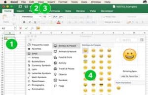 Emojis no Excel. 4 maneiras de inseri-los e como usá-los
