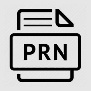 What is a PRN file and what is it used for (characteristics)