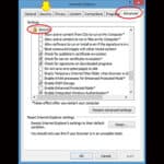 42 Advanced Internet Options. Features, Activation