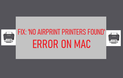 Repair: ‘No AirPrint Printers Discovered’ Error on Mac - Mundobytes
