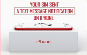 Votre carte SIM a envoyé un SMS de notification sur votre iPhone ...