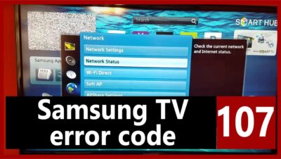 ¿Cómo puedo resolver el código de error 107 del televisor Samsung ...