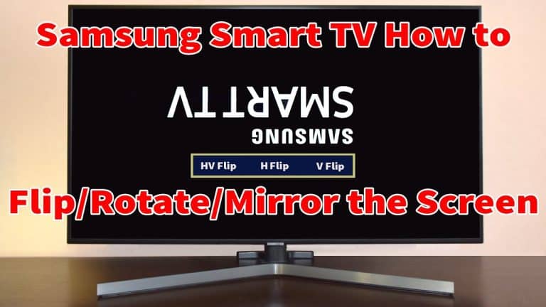 Rotate the screen of a Samsung TV? - Mundobytes