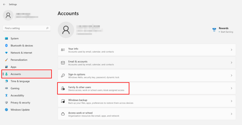 Delete user account in Windows 11 step by step