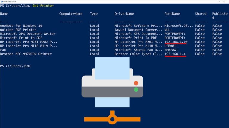 How to print from CMD or PowerShell easily