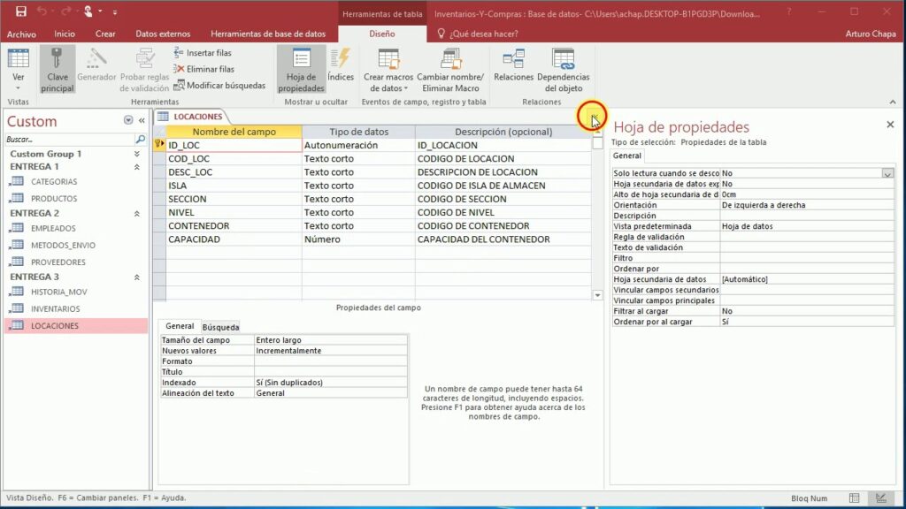 Access inventory system step by step