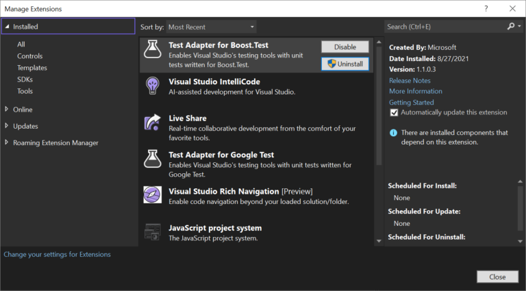 Guida completa all'installazione di estensioni e plugin in Visual Studio e VS Code