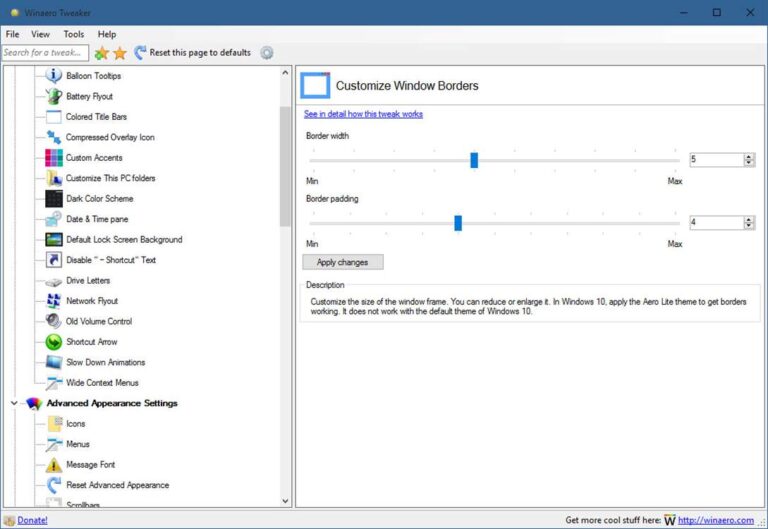 Winaero Tweaker: Customize Windows like a pro