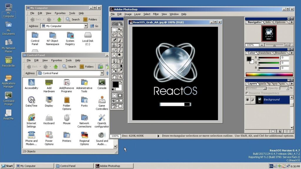ReactOS 与 Windows 之间的差异：ReactOS 无法做什么