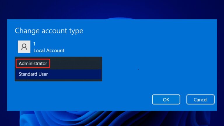 Change local account password in Windows 11