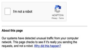 How to fix the unusual traffic error on Google