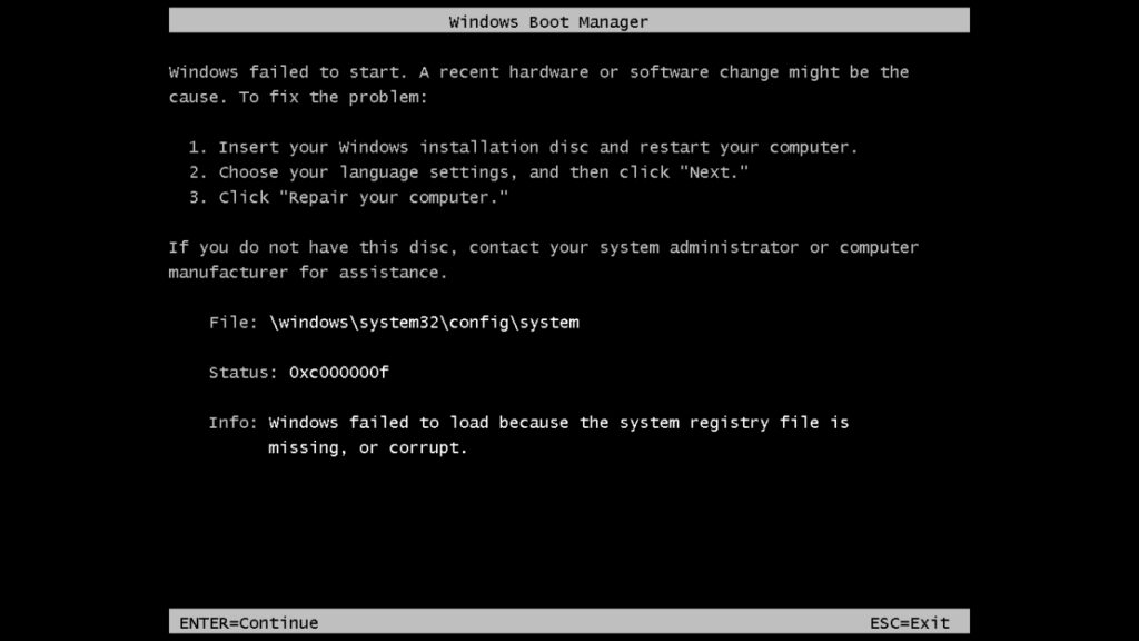 C:\Windows\System32\config\system: qué es y cómo repararlo