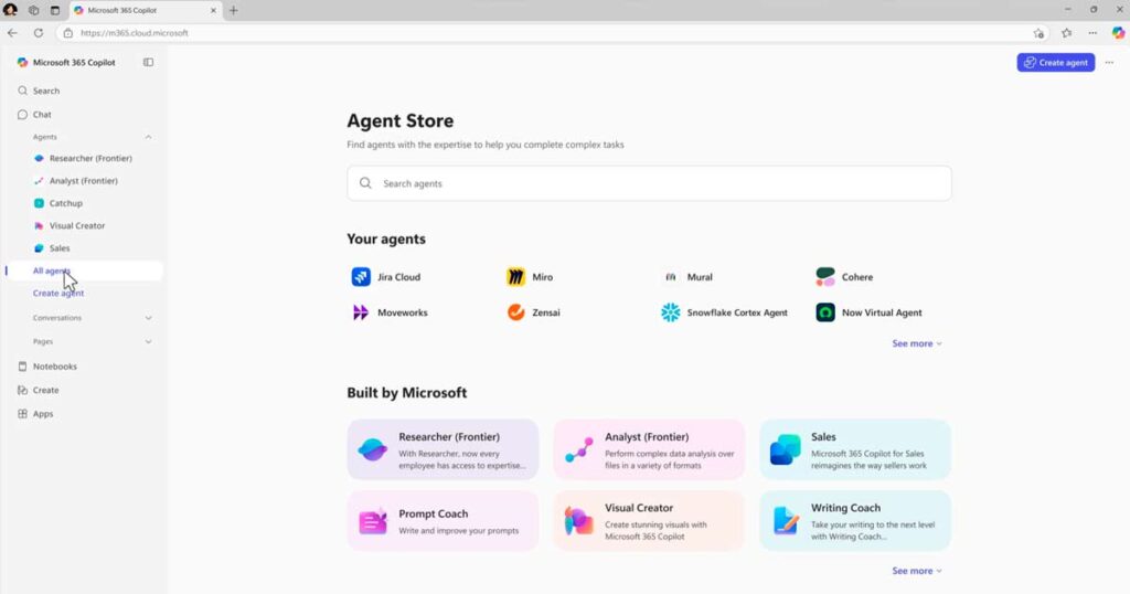 Microsoft Agent Store: What it is and how it works in Microsoft 365