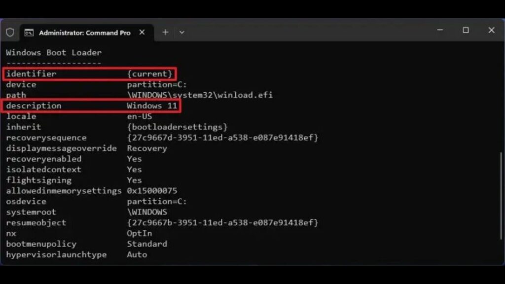 Change the name in the Windows boot menu step by step