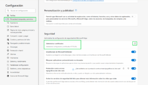 How to add and export digital certificates in Microsoft Edge