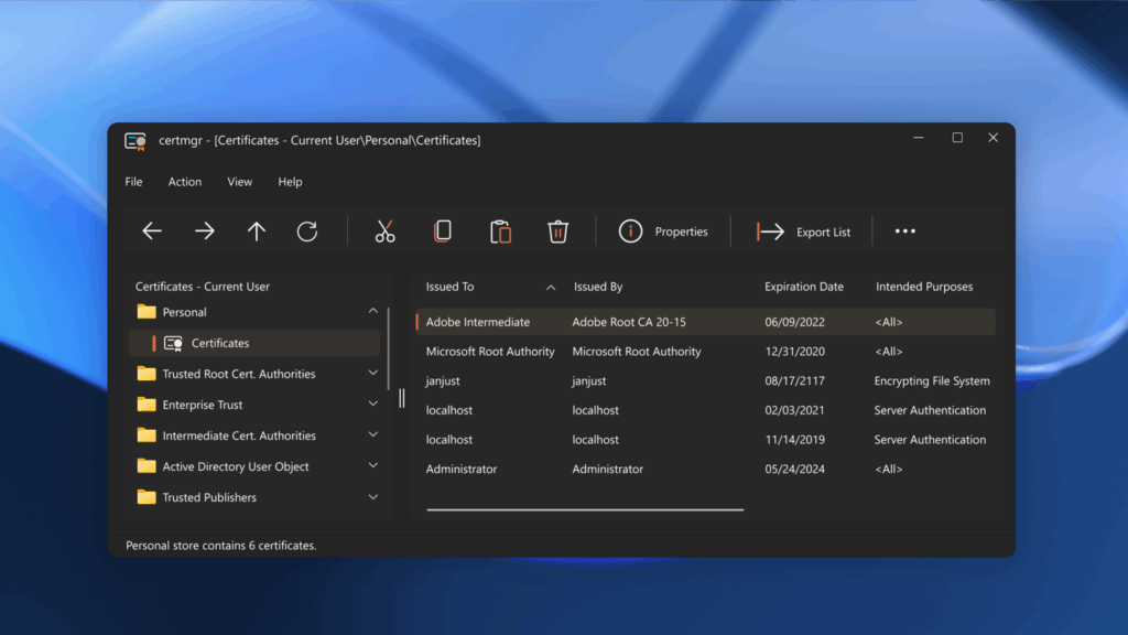 什么是 certmgr.msc？ Windows 中的使用、功能和管理