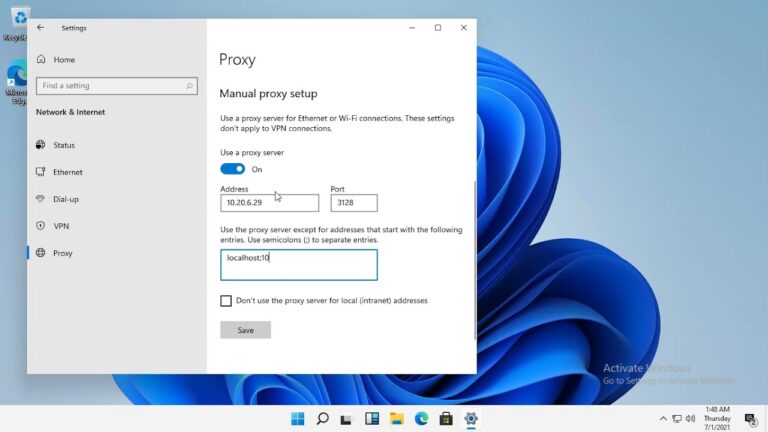 Complete guide to setting up a proxy server in Windows 11