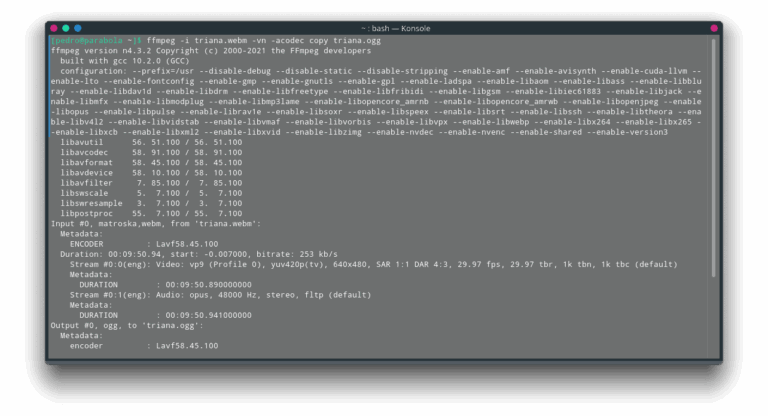 Comandos FFmpeg en Linux: Ejemplos prácticos y conversiones de formatos