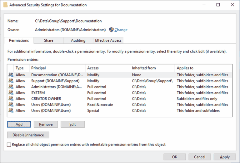 How to manage NTFS permissions in Windows step by step