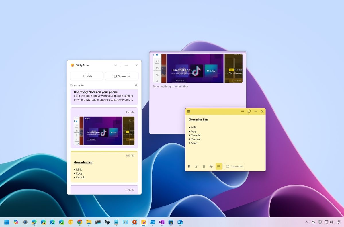 Sticky Notes Windows 11 Sticky Notes Windows 11
