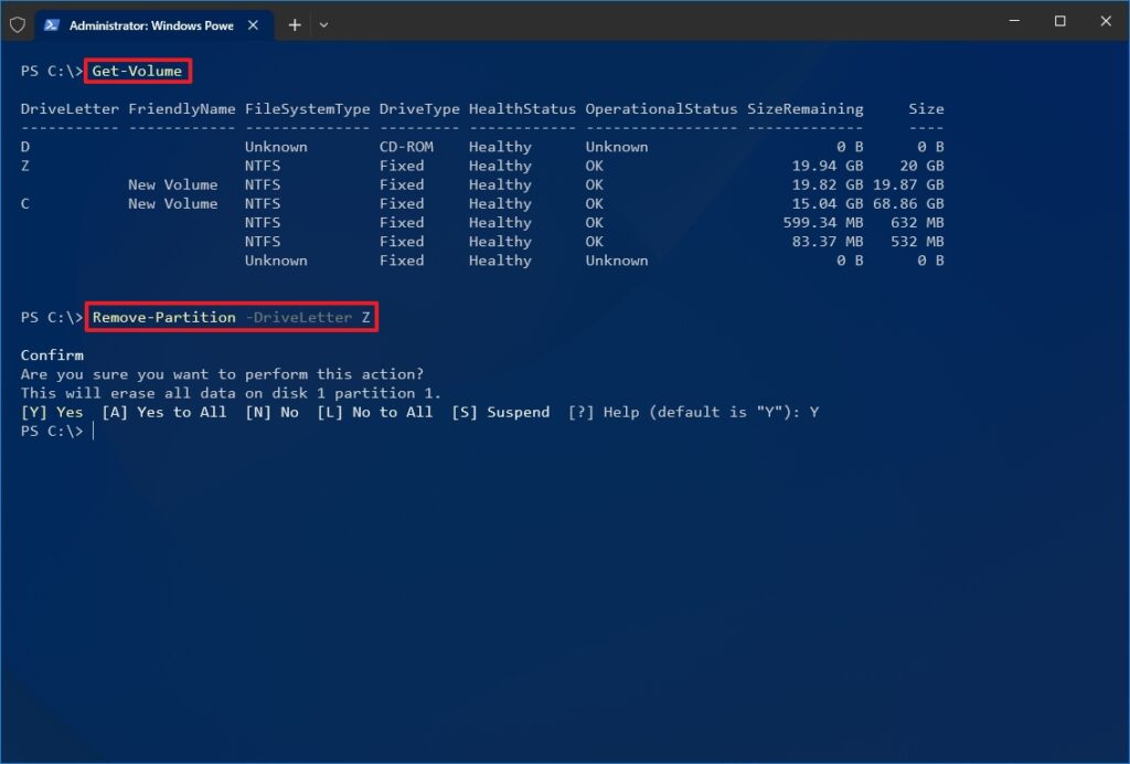 Guide de création et de réparation de volumes avec PowerShell