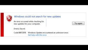 Solución definitiva al error 80072efe de Windows Update paso a paso