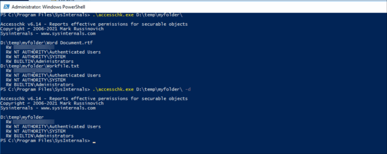How to use AccessChk in Windows: tutorial, options, and examples