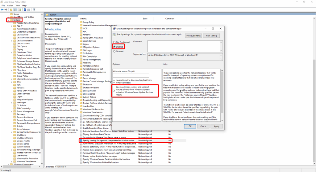 Definitive solution to error 0x800f0954 in Windows step by step