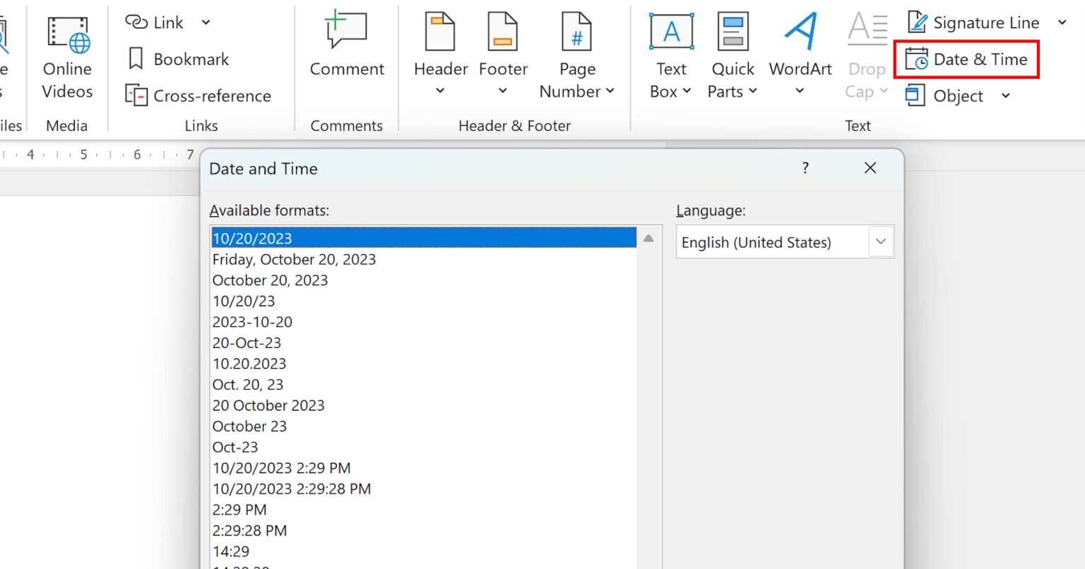Cara Memperbarui Tanggal dan Waktu Secara Otomatis di Word