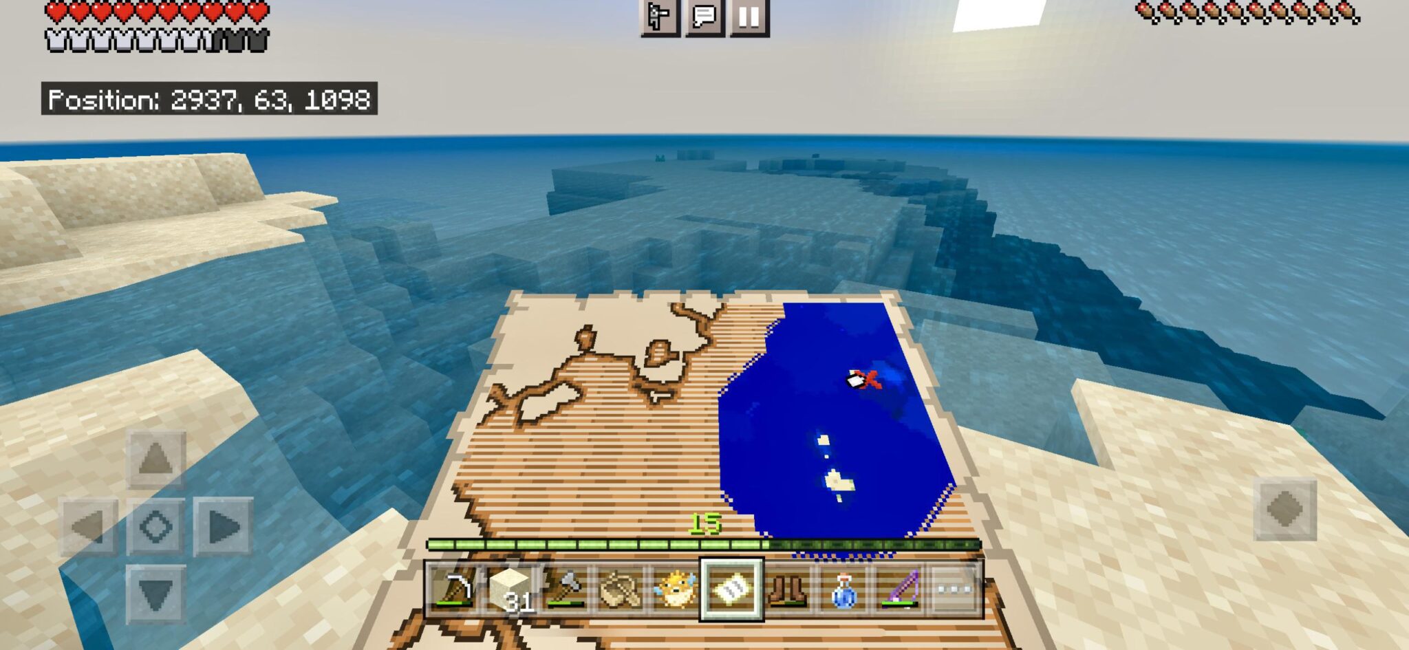 Tricks to find buried treasure in Minecraft step by step