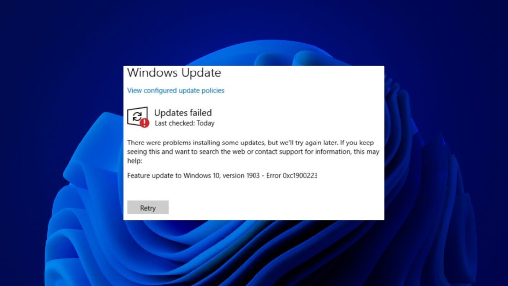 Beheben Sie den Fehler 0xC1900223 in Windows Update Schritt für Schritt