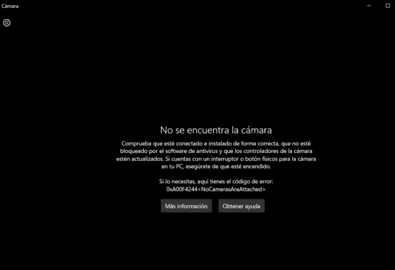 How to fix camera error 0xa00f4244 in Windows step by step