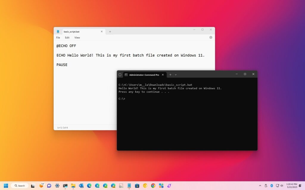 Create your own mini installer with a BAT script on Windows