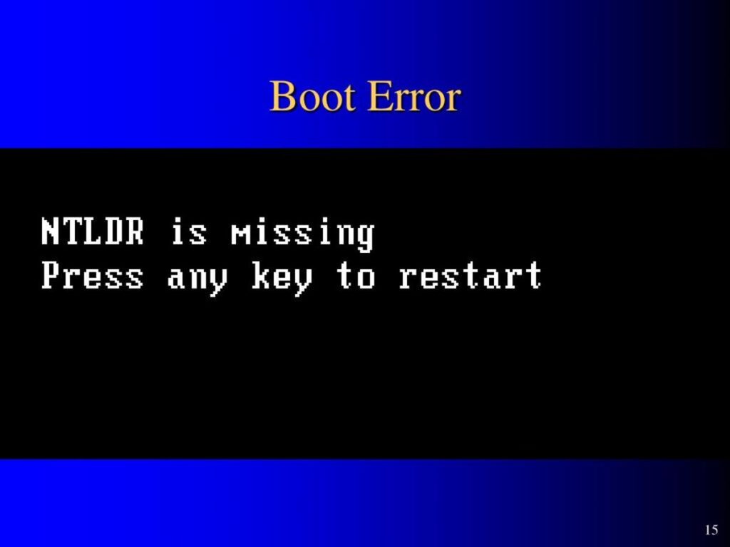 Ultimate Solution for NTLDR Missing Error in Windows