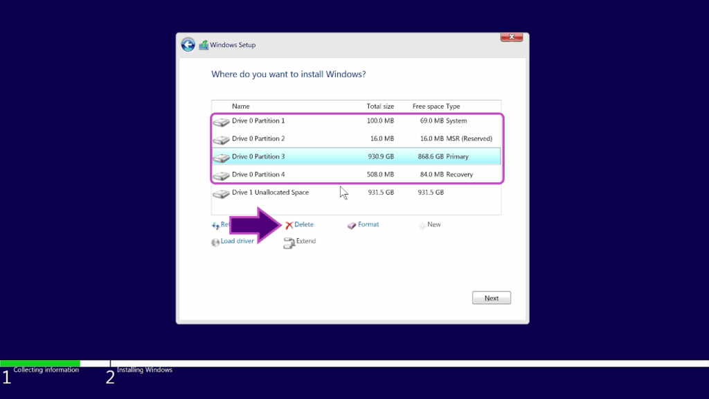 What is an MSR partition and how to create or delete it in Windows