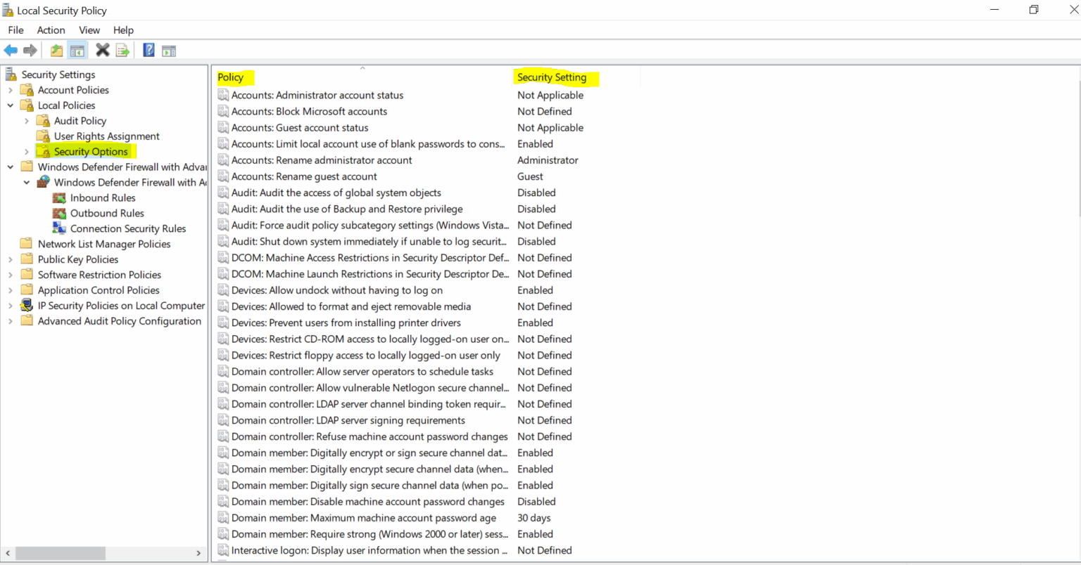 Verbessern Sie die Windows-Sicherheit mit secpol.msc mit Tipps und Tricks