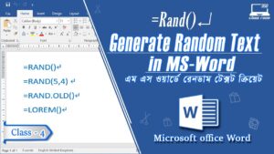 Generar texto falso en Word: comandos =rand(), =lorem() y más
