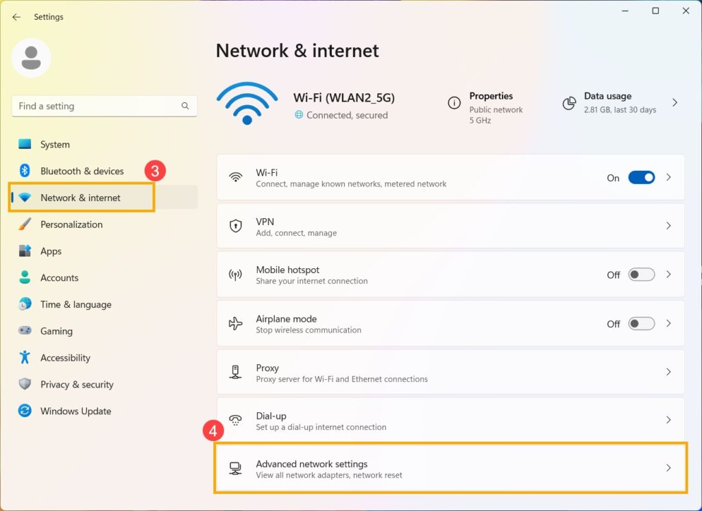 Disable automatic Wi-Fi connection in Windows 11