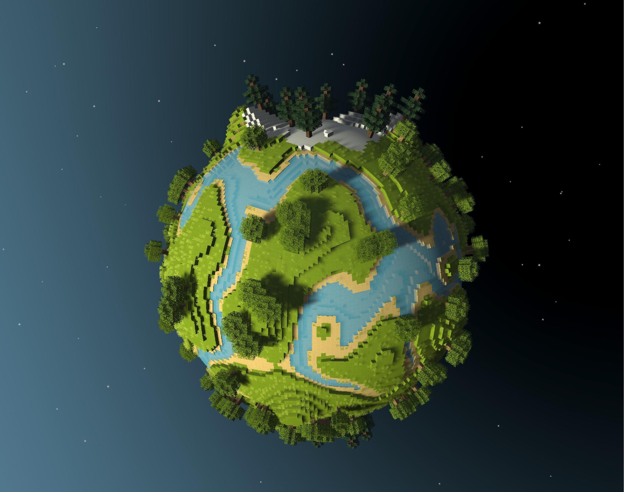 10 miljoner block i Minecraft: så här ser världens utkant ut