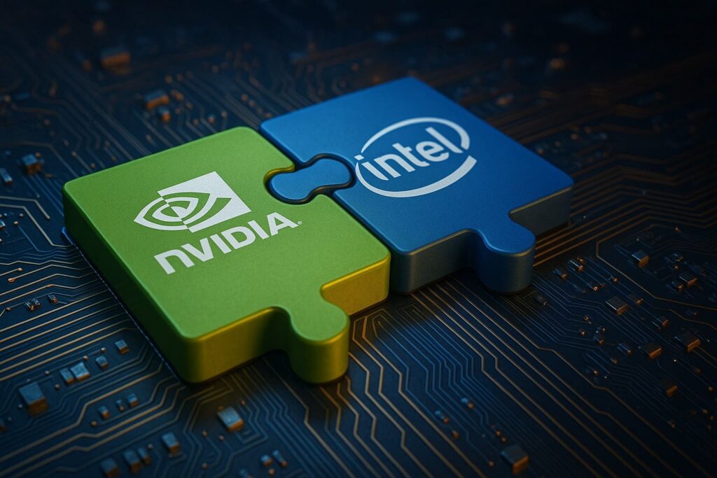 Nvidia invests in Intel and forms alliance for AI and PC chips