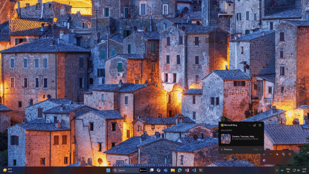 Activer les arrière-plans automatiques Bing sur Windows