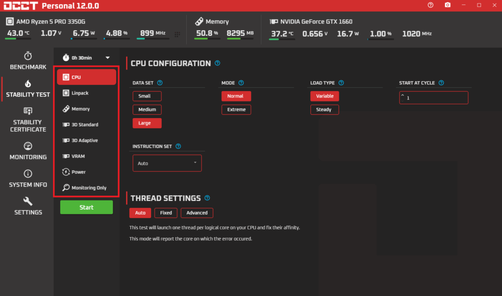 OCCT를 사용하여 안정성 테스트를 수행하는 방법: 전체 가이드