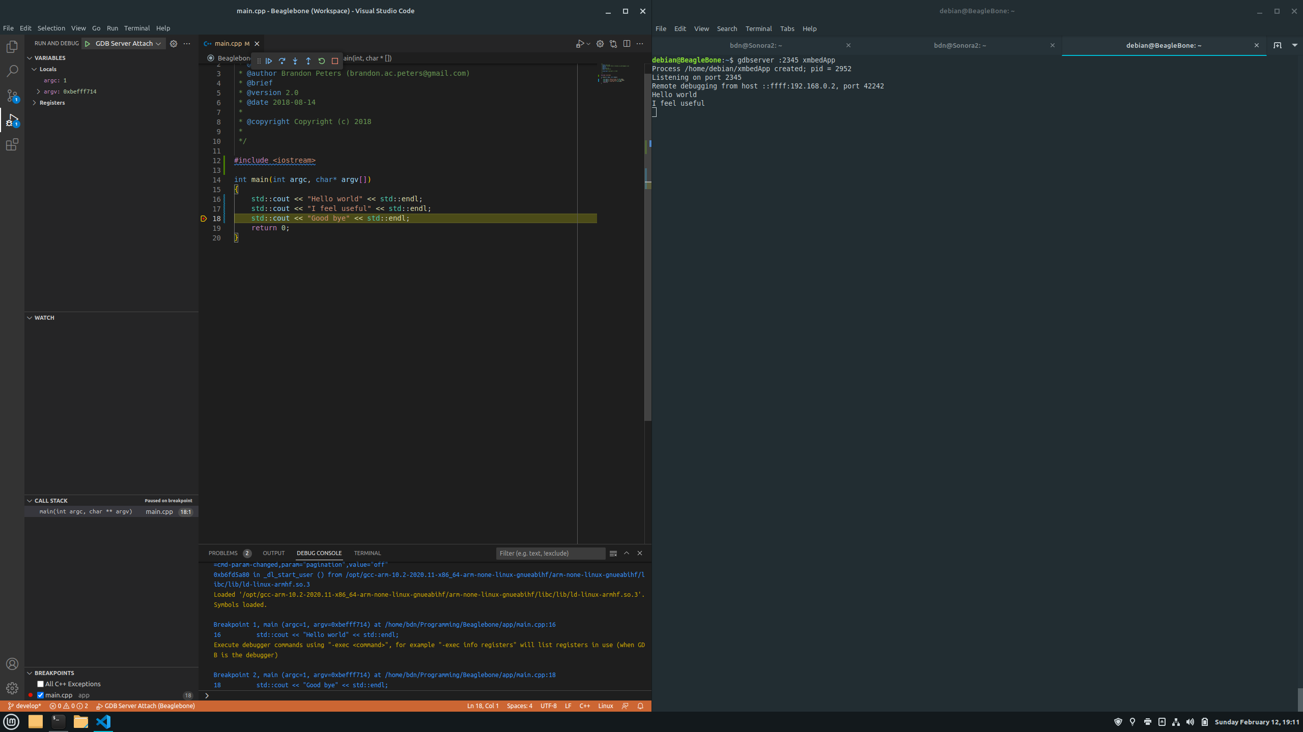 Kako koristiti gdbserver za udaljeno otklanjanje grešaka na Linuxu